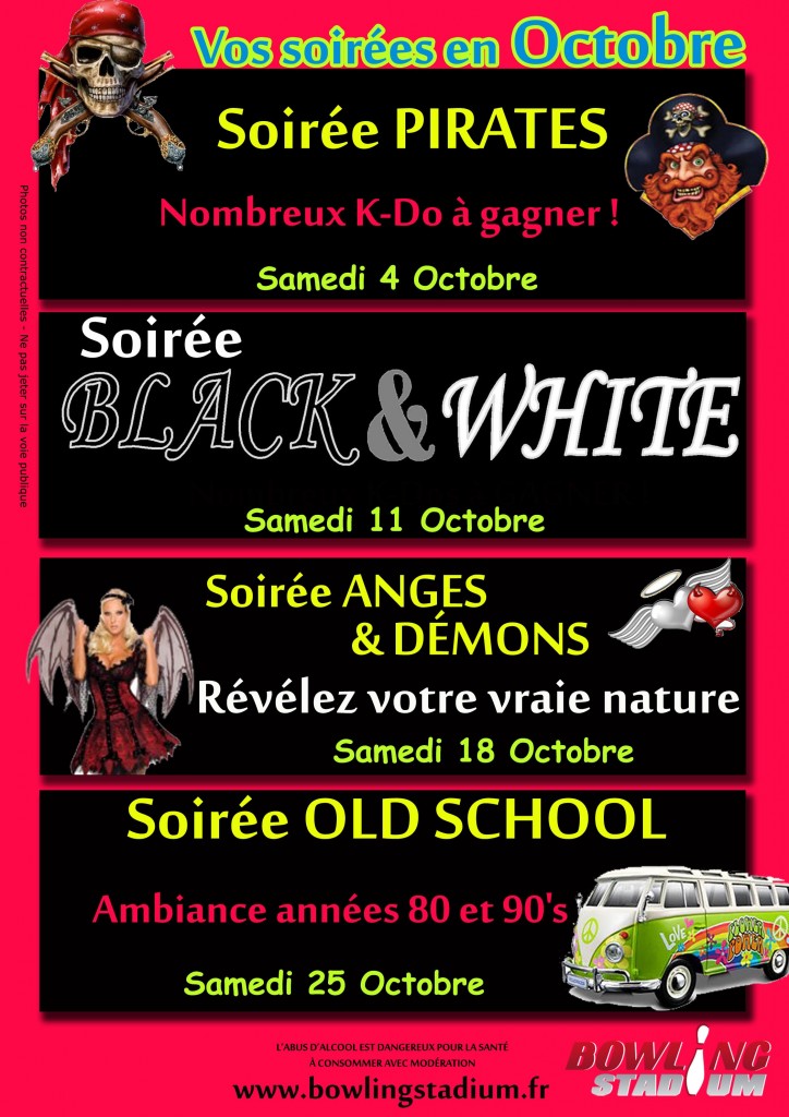 Vos soirées en Octobre « Bowling Saint-Gratien